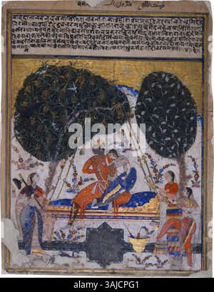 An opaque watercolor on paper depicting an elderly man from Isfahan ...