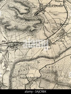 The 'Karte des Deutschen Reiches' from 1887, created by the Reichsamt ...