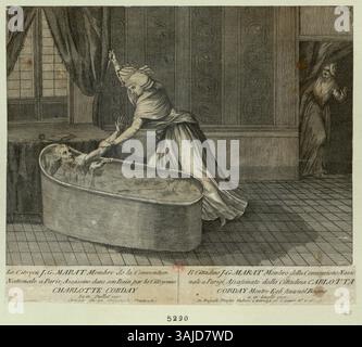This painting depicts Charlotte Corday on her way to the guillotine ...