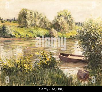 Gustave Caillebotte French Barque near the Shore Autumn Effect 1880 ...