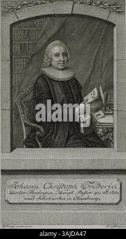 This copper engraving of Johann Christoph Friderici is housed in the ...