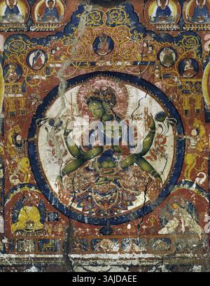 Ladakh, India - Ancient Mural at Alchi Monastery (Alchi Gompa) in ...