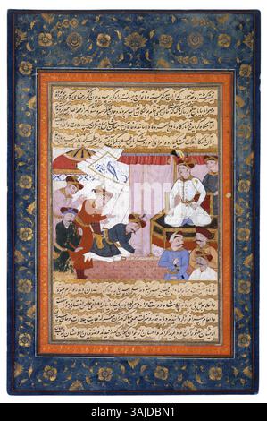 This miniature from Bijan's Tarikh-i Jahangusha-yi Khaqan Sahibqiran ...