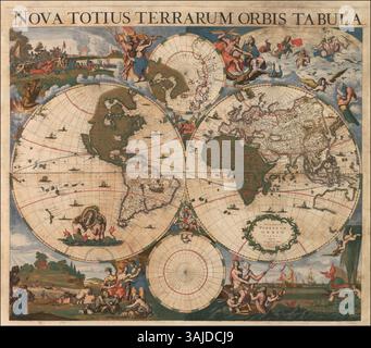 The 1700 Orbis Terrarum is a historical map created by Visscher ...