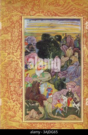 This folio from the 'Muraqqa-e Golshan', created in the first half of ...