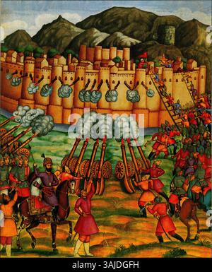 A page from the Jahangusha-ye Naderi, dated 1757 AD (Safar 1171 AH ...