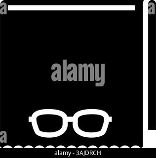 lens cleaning cloth optometry vision isometric icon vector illustration ...
