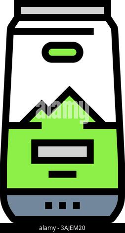 chalk rock climbing color icon vector illustration Stock Vector Image ...