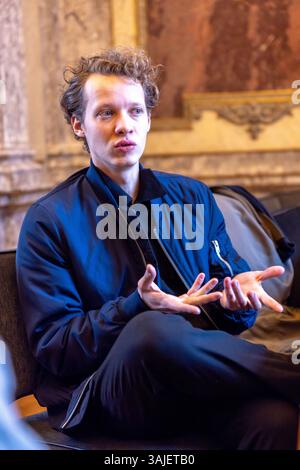 Interview with actor Felix Kammerer at the Burgtheater in Vienna ...