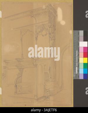 This 1863 drawing by Johann Rudolf Rahn depicts the Maria-Laach Abbey ...