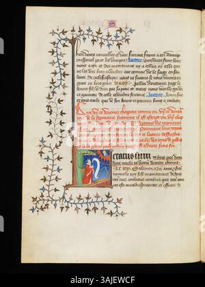 This illuminated manuscript from the Mazarine Master, dating between ...