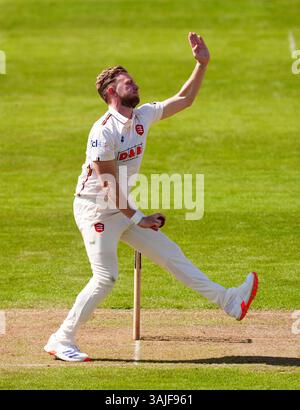 Sam Cook of Essex during Nottinghamshire CCC vs Essex CCC, Vitality ...