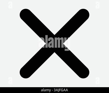 Cancel, cross vector icon, flat design illustration in eps 10 Stock ...