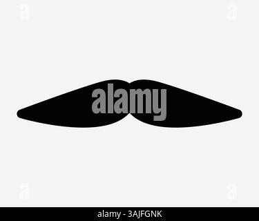 Moustache vector icon. Flat style illustration. EPS 10 vector Stock ...