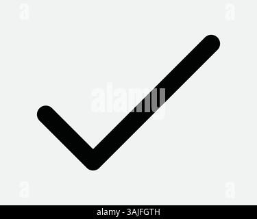 Checkmark icon. Black checkbox icon. Approved symbol. Vector ...