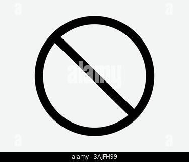 The no entry icon. Disallowed and danger, warning symbol. Flat Vector ...