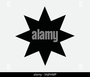 Star, starburst, sunburst icon, symbol. Radial shape, design element ...