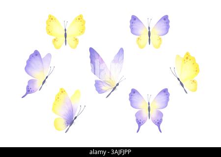 Delicate butterfly Clipart, Watercolor Insects illustration ...