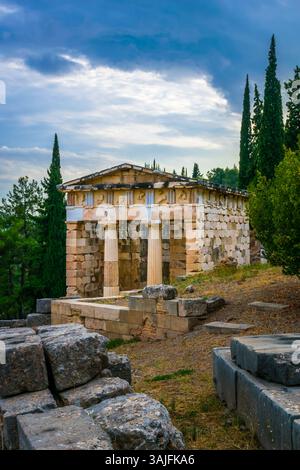 Athenian Treasure in Delphi, Greece, ancient sanctuary that grew rich ...