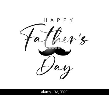 Card design for happy father day, leaves and bright purple flower ...