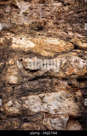 Background of stone surface, stratified rock texture Stock Photo - Alamy