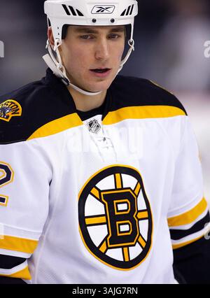 Profile photo on Boston Bruins C Elias Lindholm, from Sweden, during an ...