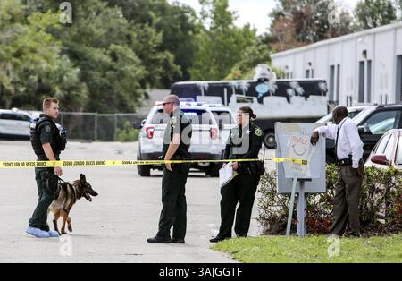Law enforcement at the scene of a reported shooting Wednesday, Jan. 14 ...