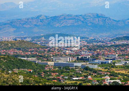 Aerial view of downtown Podgorica in Montenegro Stock Photo - Alamy
