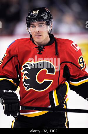 Profile photo on Calgary Flames C Morgan Frost during an NHL (National ...