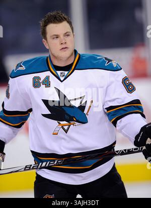 Profile photo on San Jose Sharks RW Nikolai Kovalenko during an NHL ...