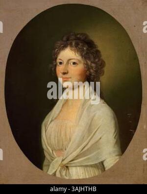 . Portrait of Marie of Hesse-Kassel (1767-1852) . circa 1790 ...