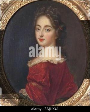 This portrait, attributed to the Circle of Pierre Mignard, depicts a ...