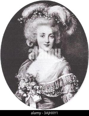 The portrait of the Duchess de Polignac is an elegant depiction of ...