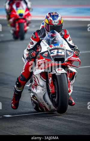 LCR Honda rider Somkiat Chantra seen in action during Practice 1 at the 2025 Motul Grand Prix ...