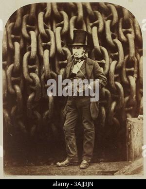 This photograph of Isambard Kingdom Brunel shows the famed British ...