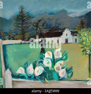 Oil painting by Carl Buchner, depicting two girls. The portrait, signed ...