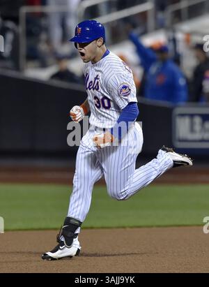 New York Mets' Michael Conforto during the first inning of a baseball ...
