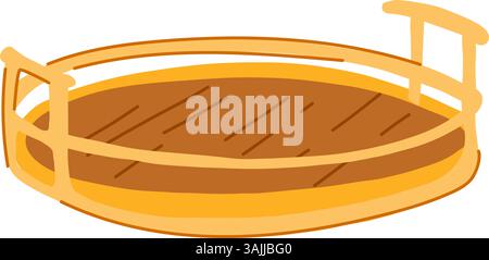 organizer decorative tray cartoon vector illustration Stock Vector ...
