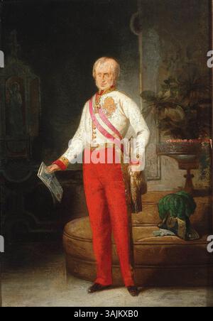 This portrait of Ferdinand I, Emperor of Austria, highlights the regal ...