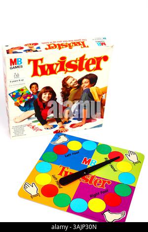 Vintage MB games Twister game Stock Photo - Alamy