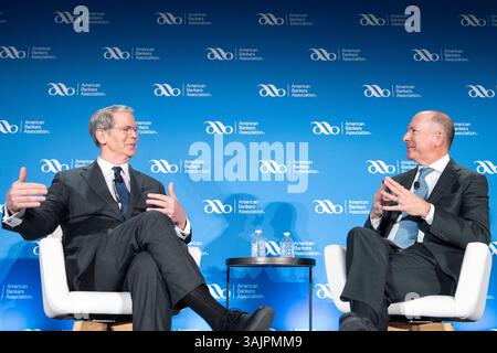 U.S. Treasury Secretary Scott Bessent, second left, and U.S. Secretary ...