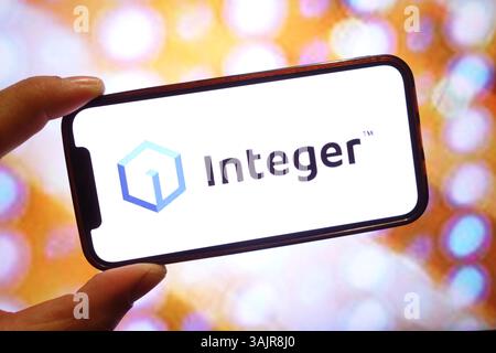 In this photo illustration, the Integer Holdings company logo is seen ...