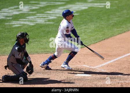 New York Mets' Hayden Senger bats during the fourth inning of a ...