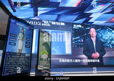 WUXI, CHINA - APRIL 11, 2025 - Guests attending a press conference with ...
