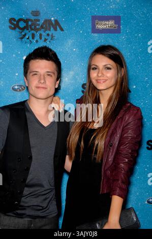 Josh Hutcherson at the Spike TV's Scream 2009. Arrivals held at the ...