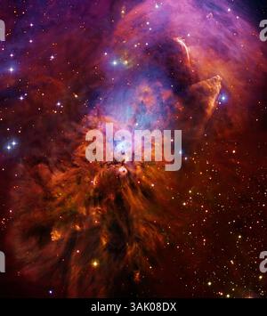 Reflection nebula. Hubble Space Telescope (HST) image of a reflection ...