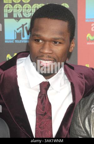 50 Cent at the 2009 Los Premios MTV Latin America Awards at Gibson ...