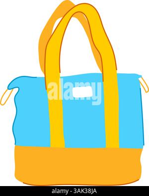 durable duffel bag cartoon vector illustration Stock Vector Image & Art ...