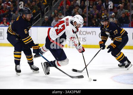 Washington Capitals' Tom Wilson plays during an NHL hockey game ...