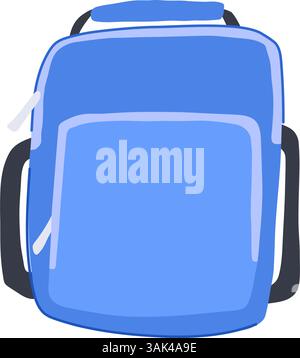 trendy messenger bag cartoon vector illustration Stock Vector Image ...